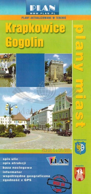 KRAPKOWICE MAPA SKŁADANA TURYSTYCZNA