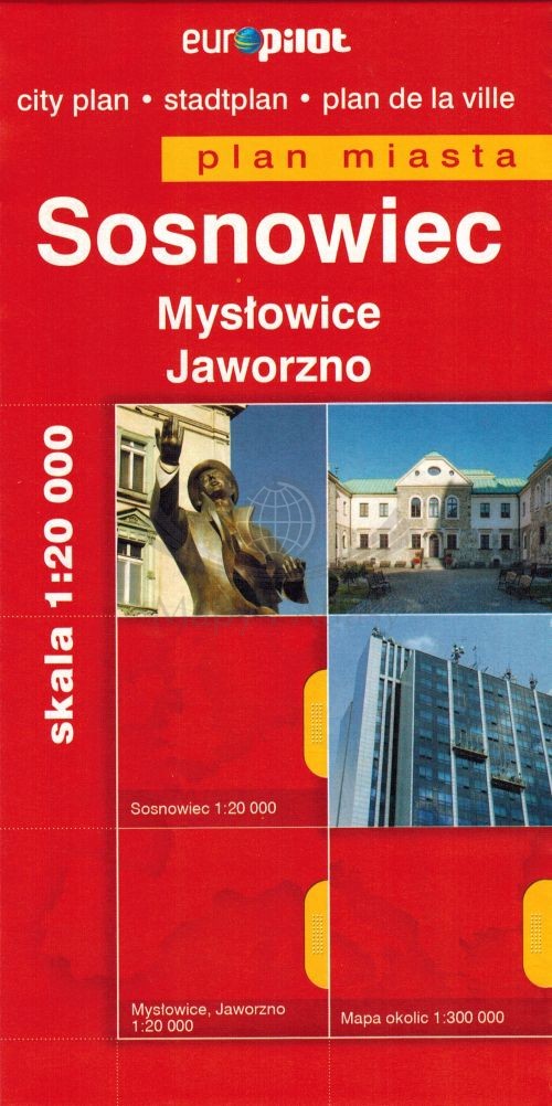 PLAN / MAPA SOSNOWCA, MYSŁOWIC, JAWORZNA