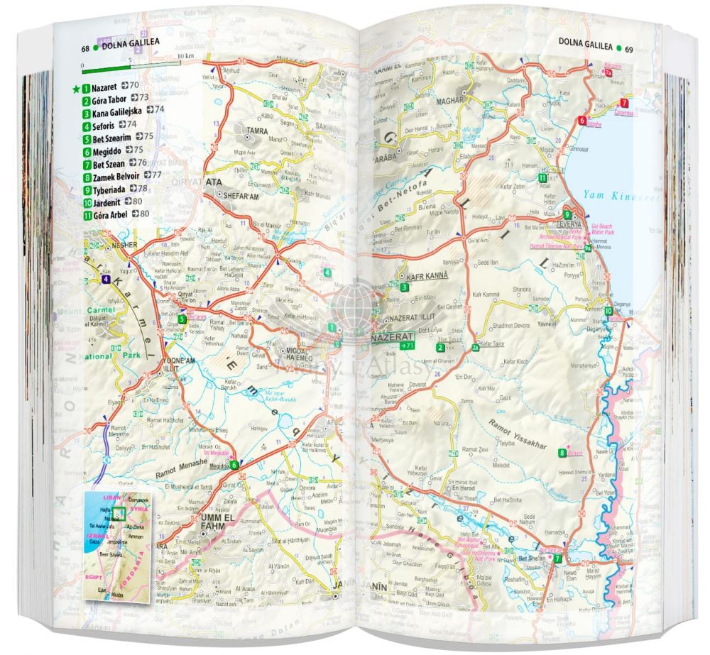 IZRAEL PRZEWODNIK + MAPA SKŁADANA LIGHT EXPRESSMAP