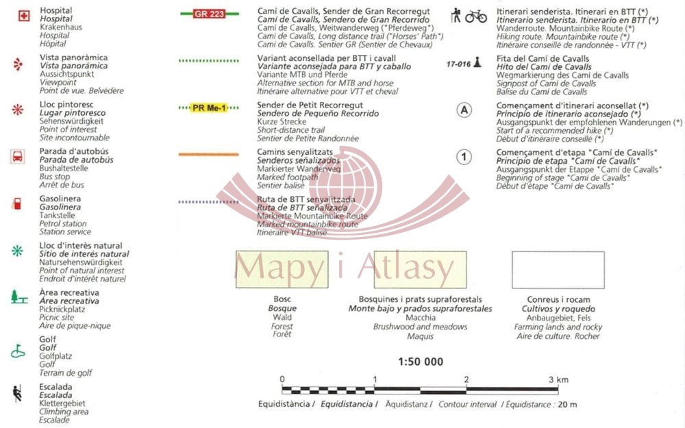 MINORKA SKŁADANA MAPA TURYSTYCZNA EDITORIAL ALPINA