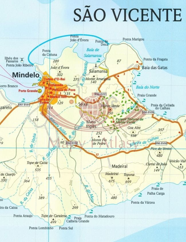 WYSPY ZIELONEGO PRZYLĄDKA MAPA WODOODPORNA RKH
