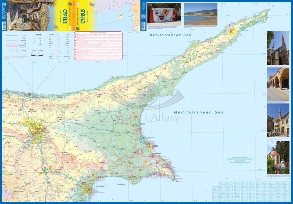 CYPR SKŁADANA MAPA WODOODPORNA MAPA ITMB