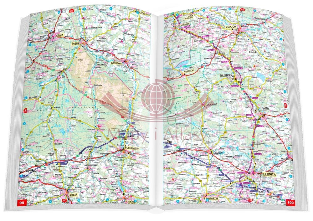POLSKA 1:250 000 ATLAS SAMOCHODOWY + EUROPA EXPRESSMAP