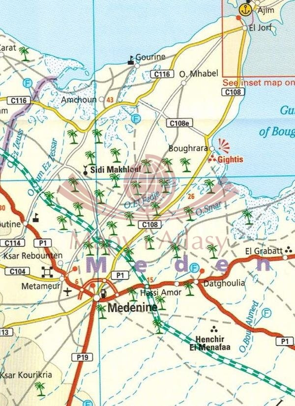 TUNEZJA MAPA SAMOCHODOWA SKŁADANA REISE KNOW-HOW