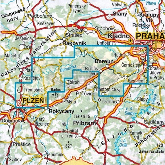 BEROUNKA MAPA KAJAKOWA TURYSTYCZNA SHOCART