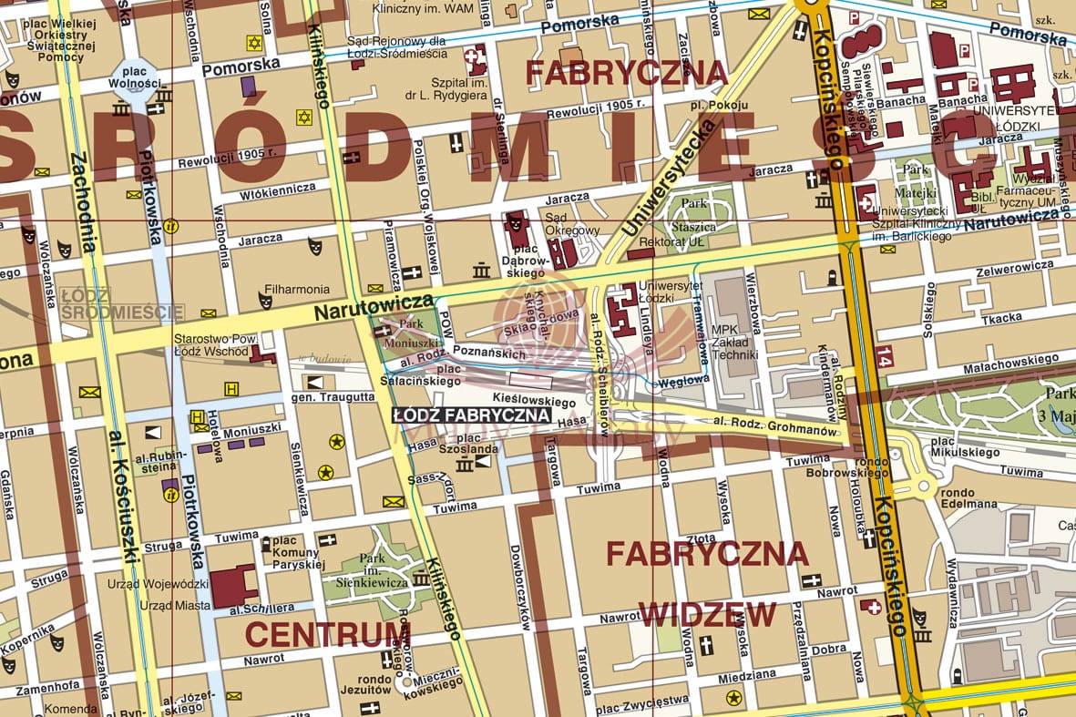 ŁÓDŹ MAPA SAMOCHODOWA PLAN MIASTA MAGNETYCZNA JOKART