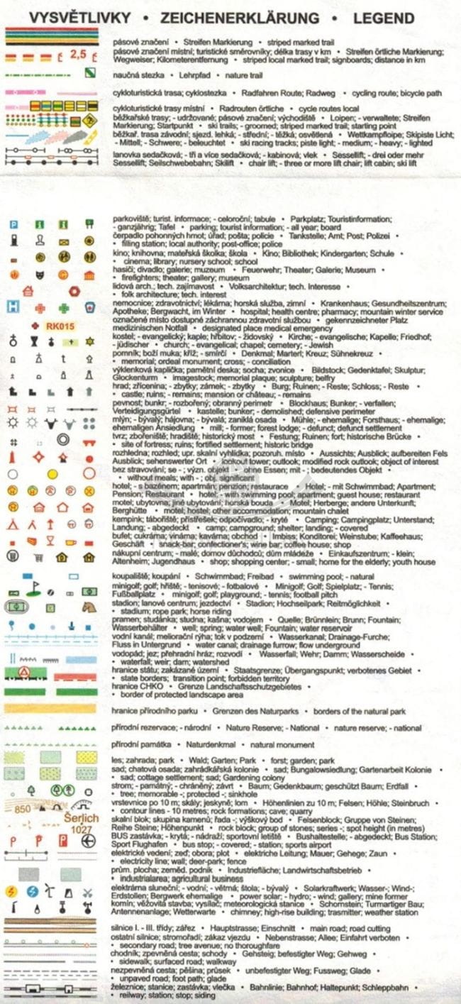 GÓRY ORLICKIE WODOODPORNA MAPA TURYSTYCZNA 9