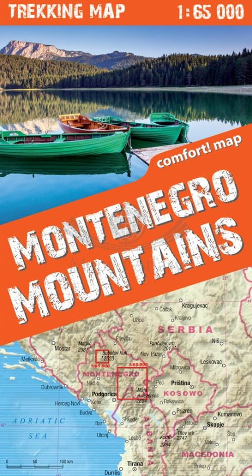 GÓRY CZARNOGÓRY LAMINOWANA MAPA TERRAQUEST