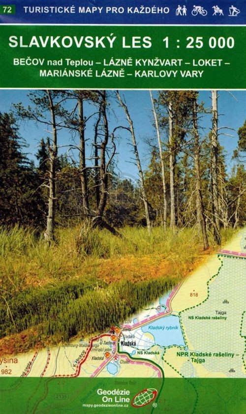 LAS SŁAWKOWSKI MAPA TURYSTYCZNA 72 GEODEZIE ON LINE