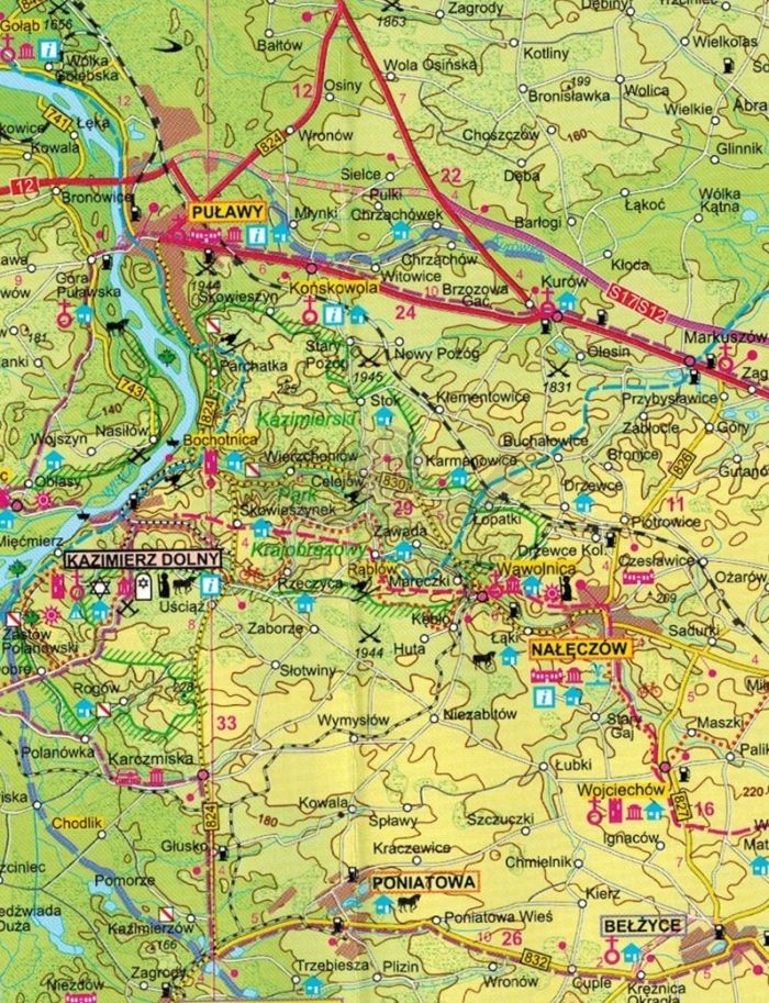WOJEWÓDZTWO LUBELSKIE MAPA TURYSTYCZNA KARTPOL