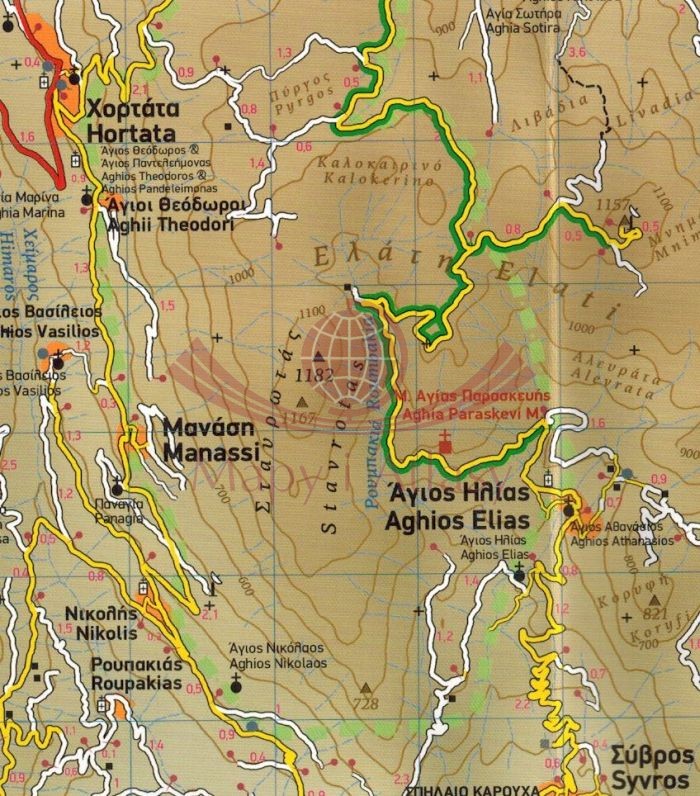 LEFKADA GRECJA MAPA WODOODPORNA 351 TERRAIN EDITIONS