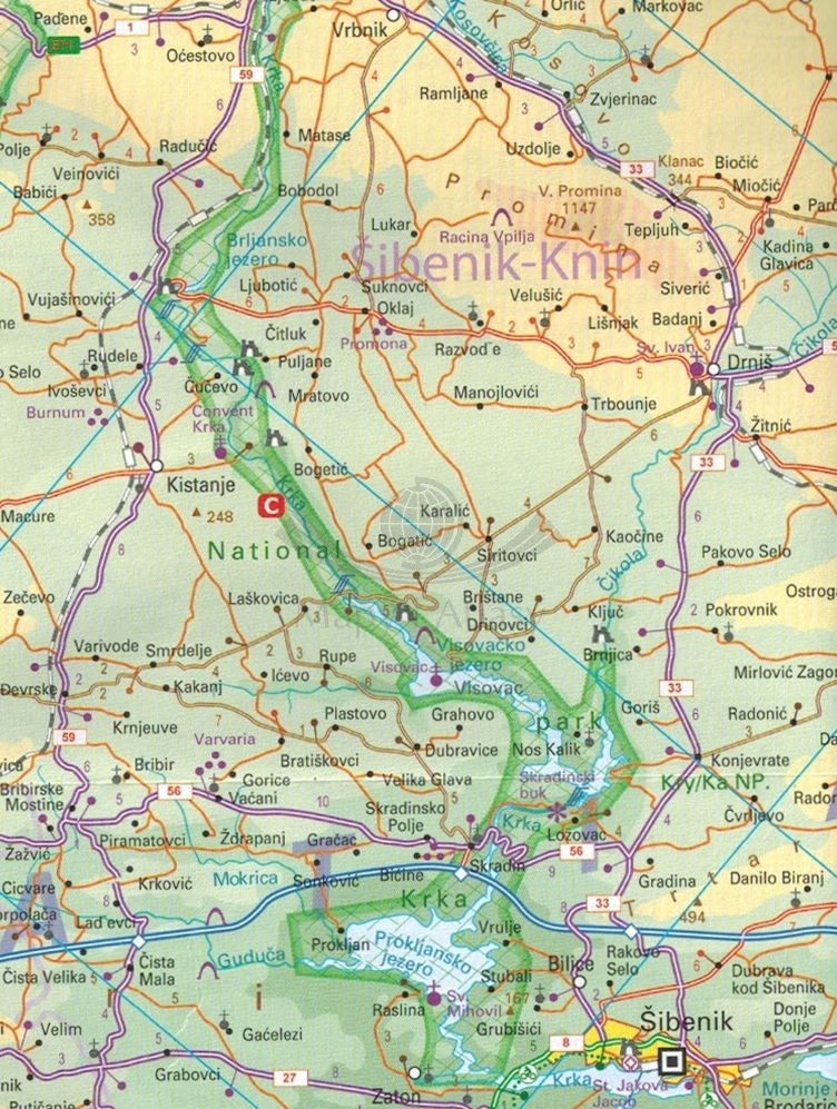 DUBROWNIK I WYBRZEŻE CHORWACJ MAPA SAMOCHODOWA ITMB