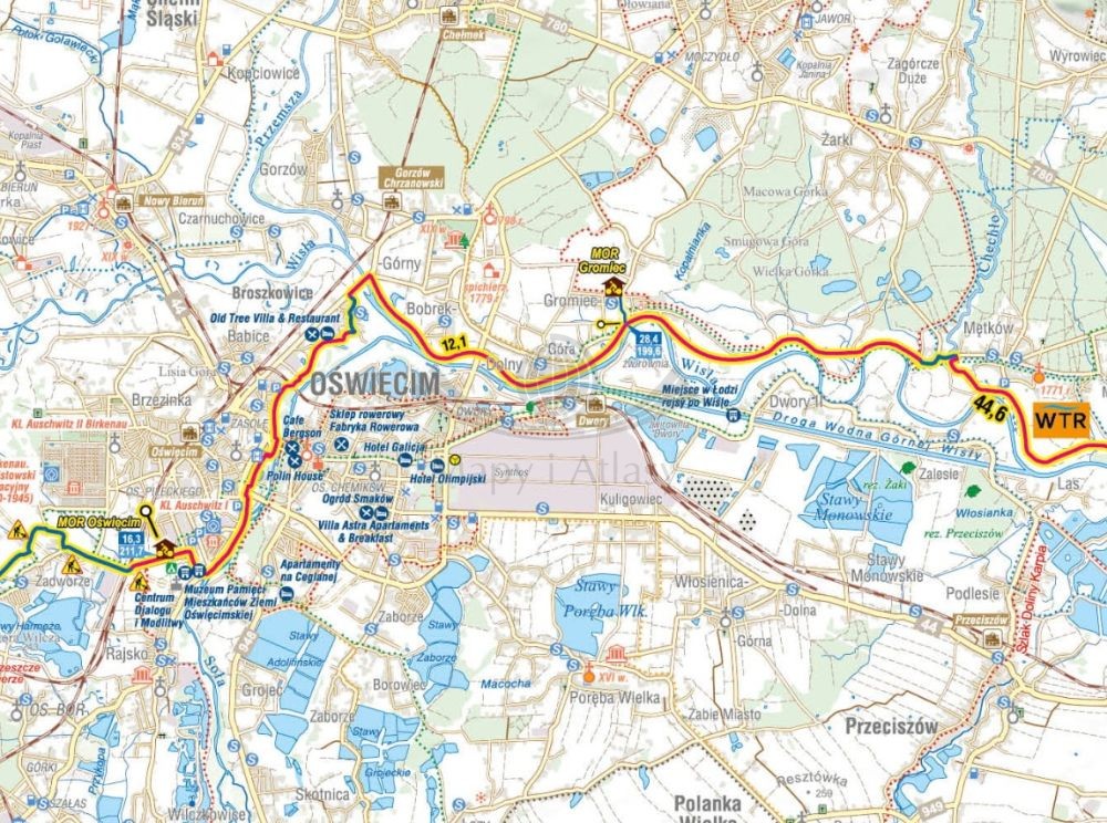 MAŁOPOLSKA NA ROWERZE MAPA SKŁADANA COMPASS