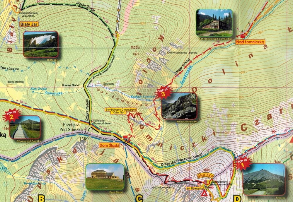 KARPACZ LAMINOWANA SKŁADANA MAPA TURYSTYCZNA GALILOES