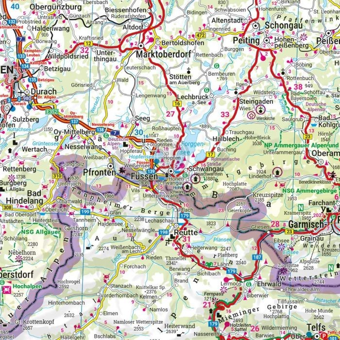 ALPY MAPA SAMOCHODOWO-TURYSTYCZNA FREYTAG & BERNDT