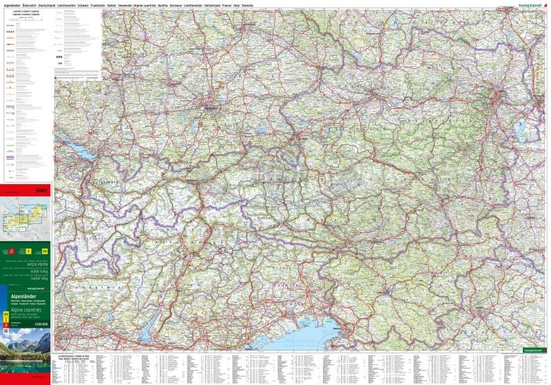 ALPY MAPA SAMOCHODOWO-TURYSTYCZNA FREYTAG & BERNDT