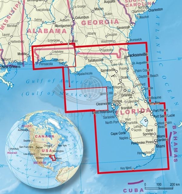 FLORYDA MAPA SAMOCHODOWA EXPRESSMAP