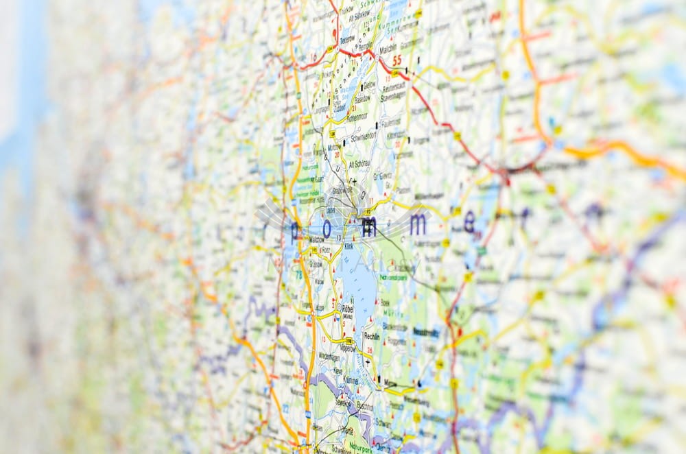 NIEMCY MAPA ŚCIENNA DROGOWA FREYTAG BERNDT