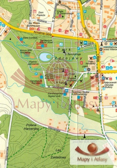 NAŁĘCZÓW. MAPA TURYSTYCZNA / PLAN MIASTA. CARTOMEDIA