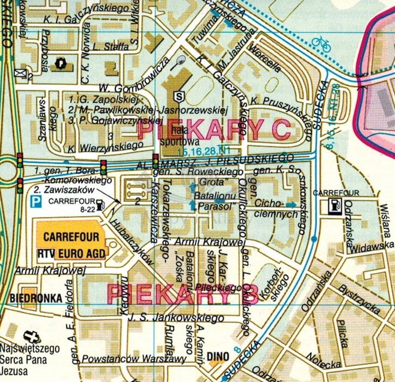 LEGNICA MAPA SKŁADANA SAMOCHODOWA DEMART