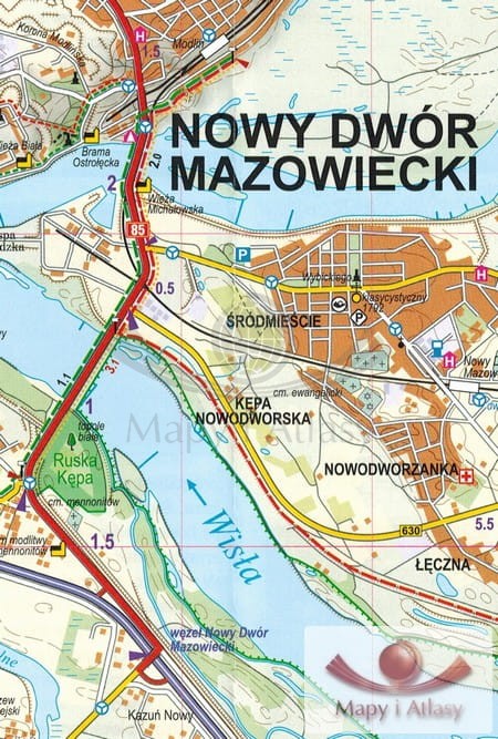 PUSZCZA KAMPINOSKA MAPA TURYSTYCZNA