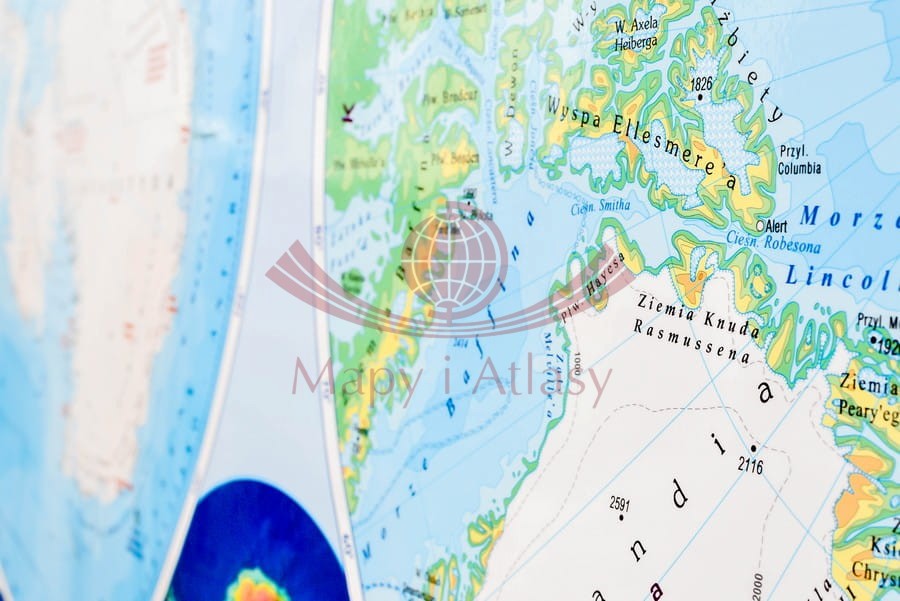 ANTARKTYKA I ARKTYKA MAPA ŚCIENNA SZKOLNA