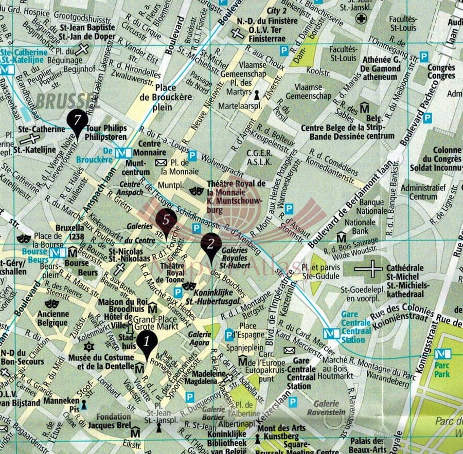 BRUKSELA PRZEWODNIK Z MAPĄ DUMONT