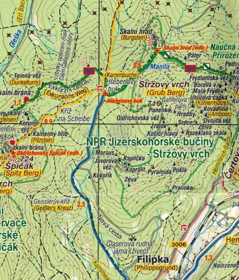 GÓRY IZERSKIE 1:25 000 MAPA TURYSTYCZNA KARTOGRAFIE HP