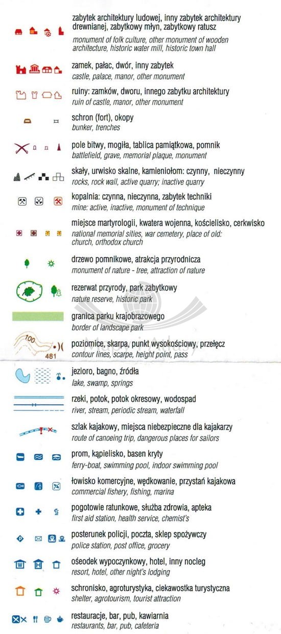 GÓRY SANOCKO-TURCZAŃSKIE MAPA LAMINOWANA COMPASS