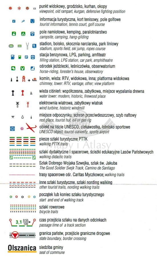 GÓRY SANOCKO-TURCZAŃSKIE MAPA LAMINOWANA COMPASS