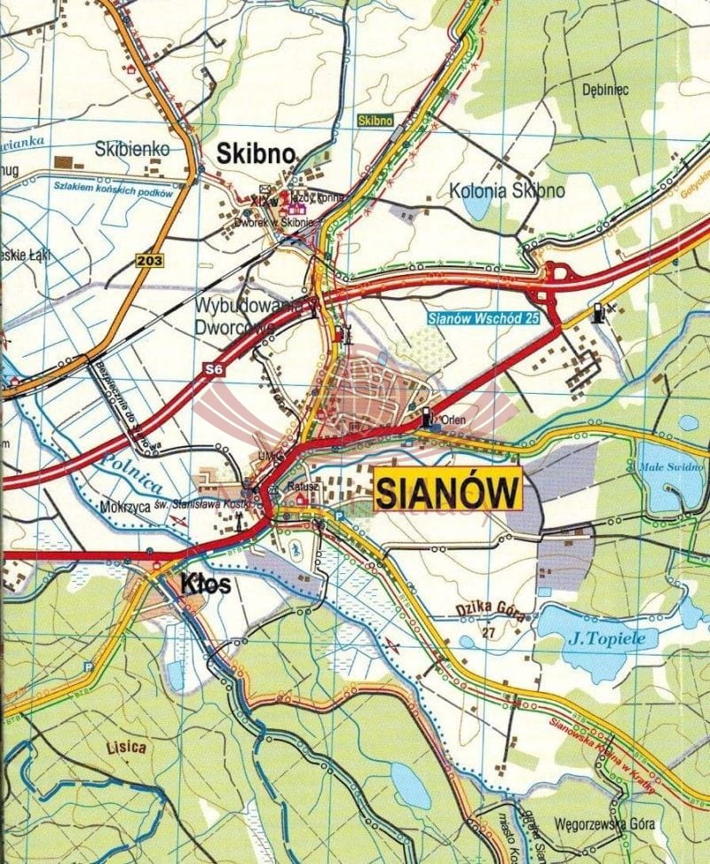 KOSZALIN POBRZEŻE KOSZALIŃSKIE MAPA SKŁADANA GALILEOS