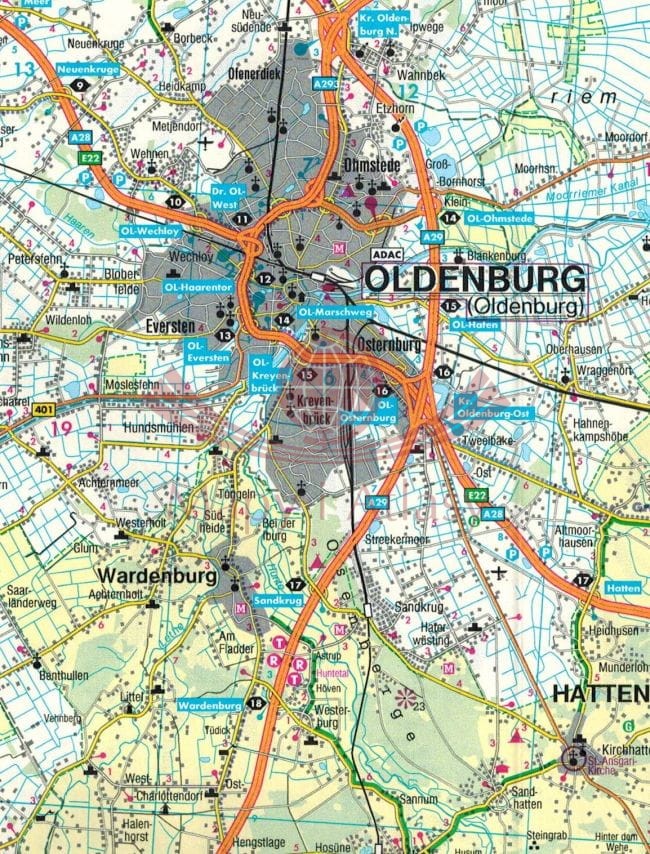 DOLNA SAKSONIA MAPA SKŁADANA FREYTAG & BERNDT