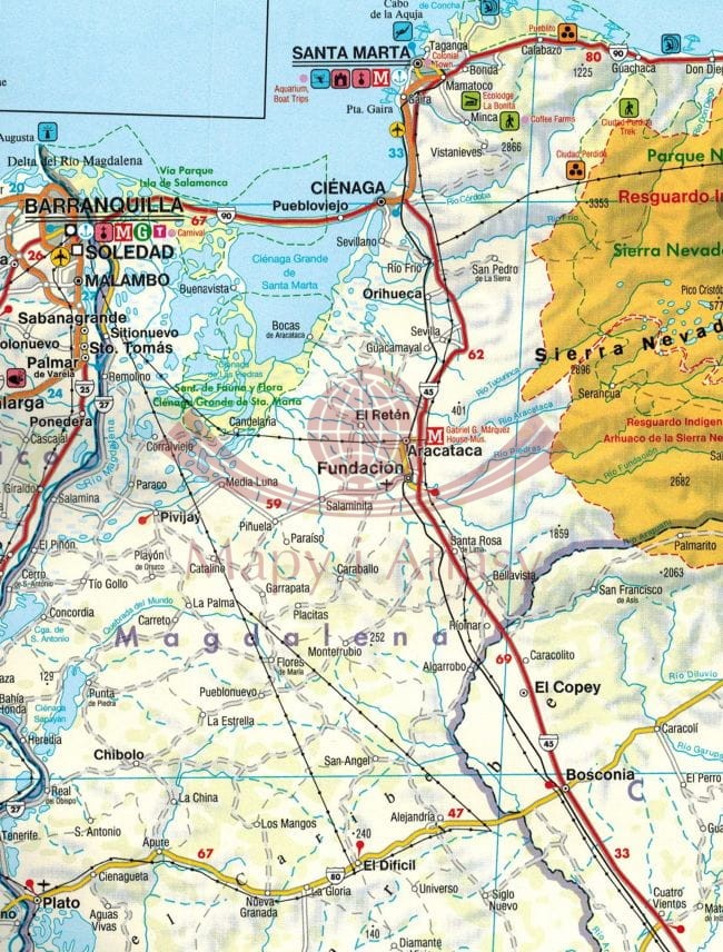 KOLUMBIA MAPA SKŁADANA FREYTAG & BERNDT