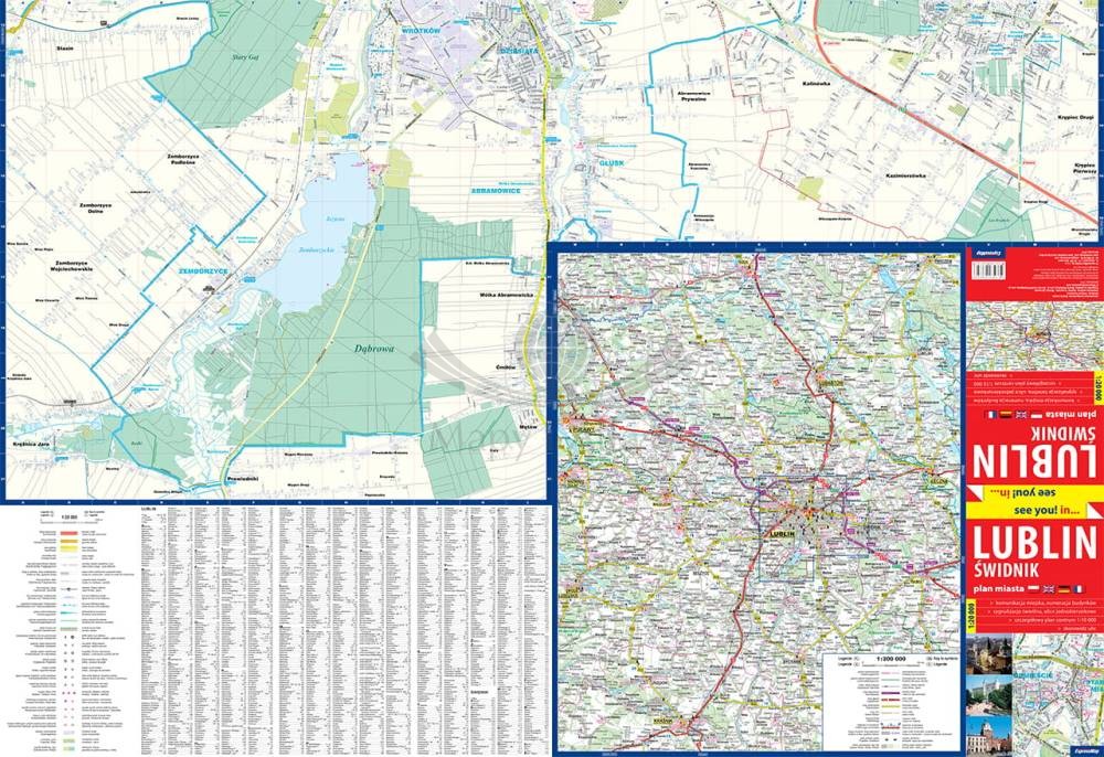 LUBLIN I ŚWIDNIK SKŁADANA MAPA EXPRESSMAP
