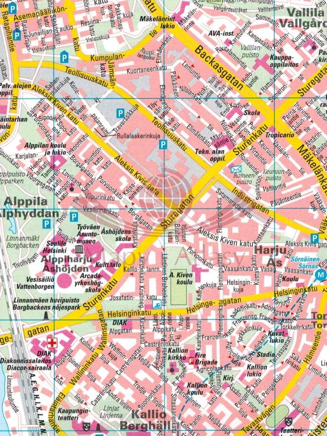 HELSINKI MAPA TURYSTYCZNA FREYTAG & BERNDT