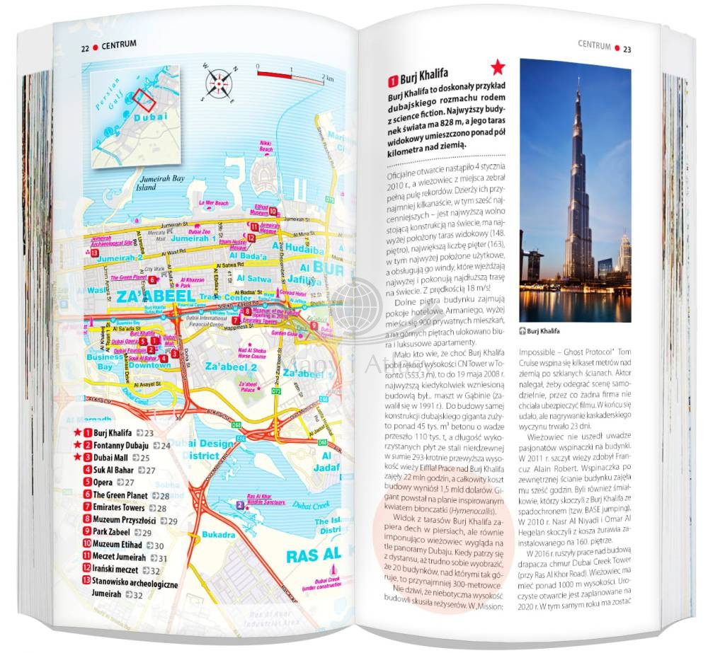 DUBAJ PRZEWODNIK + MAPA SKŁADANA LIGHT EXPRESSMAP