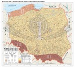 MAPA POLSKI z podziałem NA STRREFY przemarzania GRUNTU