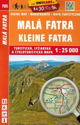 MAŁA FATRA MAPA TURYSTYCZNA SKŁADANA 705 SHOCART