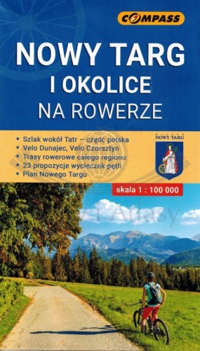 NOWY TARG I OKOLICE MAPA ROWEROWA COMPASS