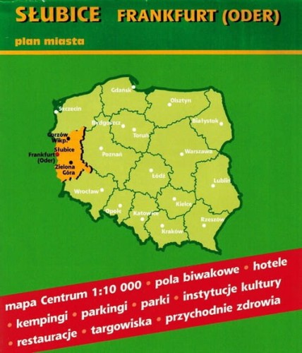 SŁUBICE FRANKFURT PLAN MIASTA MAPA