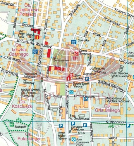BUSKO-ZDRÓJ MAPA / PLAN MIASTA EURO PILOT