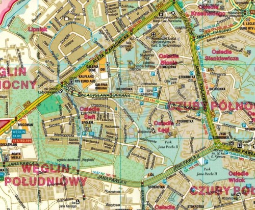 LUBLIN SKŁADANA MAPA SAMOCHODOWA LAMINOWANA DEMART