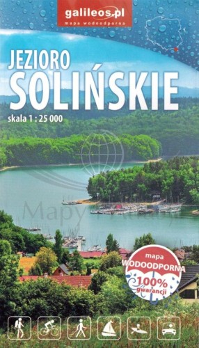 JEZIORO SOLIŃSKIE MYCZKOWIECKI MAPA TURYSTYCZNA COMPASS
