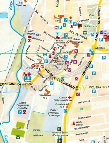 ŚWIDWIN + OKOLICE SKŁADANA MAPA TURYSTYCZNA EKO-MAP