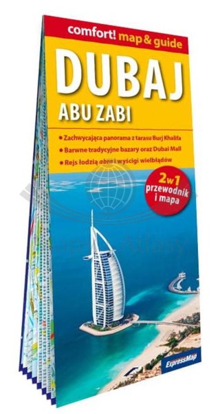 DUBAJ ABU ZABI LAMINOWANA MAPA SKŁADANA EXPRESSMAP