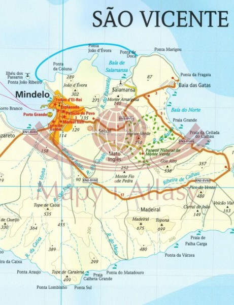 WYSPY ZIELONEGO PRZYLĄDKA MAPA WODOODPORNA RKH