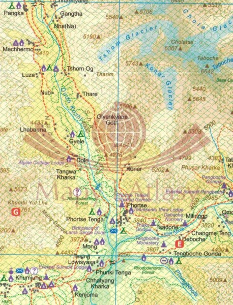 HIMALAJE I MOUNT EVEREST WODOODPORNA MAPA ITMB