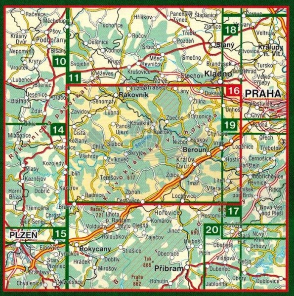 KRIVOKLATSKO RAKOVNICKO MAPA TURYSTYCZNA 16 SHOCART