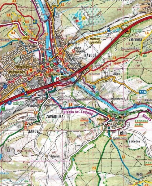KRIVOKLATSKO RAKOVNICKO MAPA TURYSTYCZNA 16 SHOCART