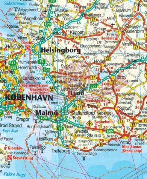 MORZE BAŁTYCKIE MAPA WODOODPORNA SKŁADANA RKH